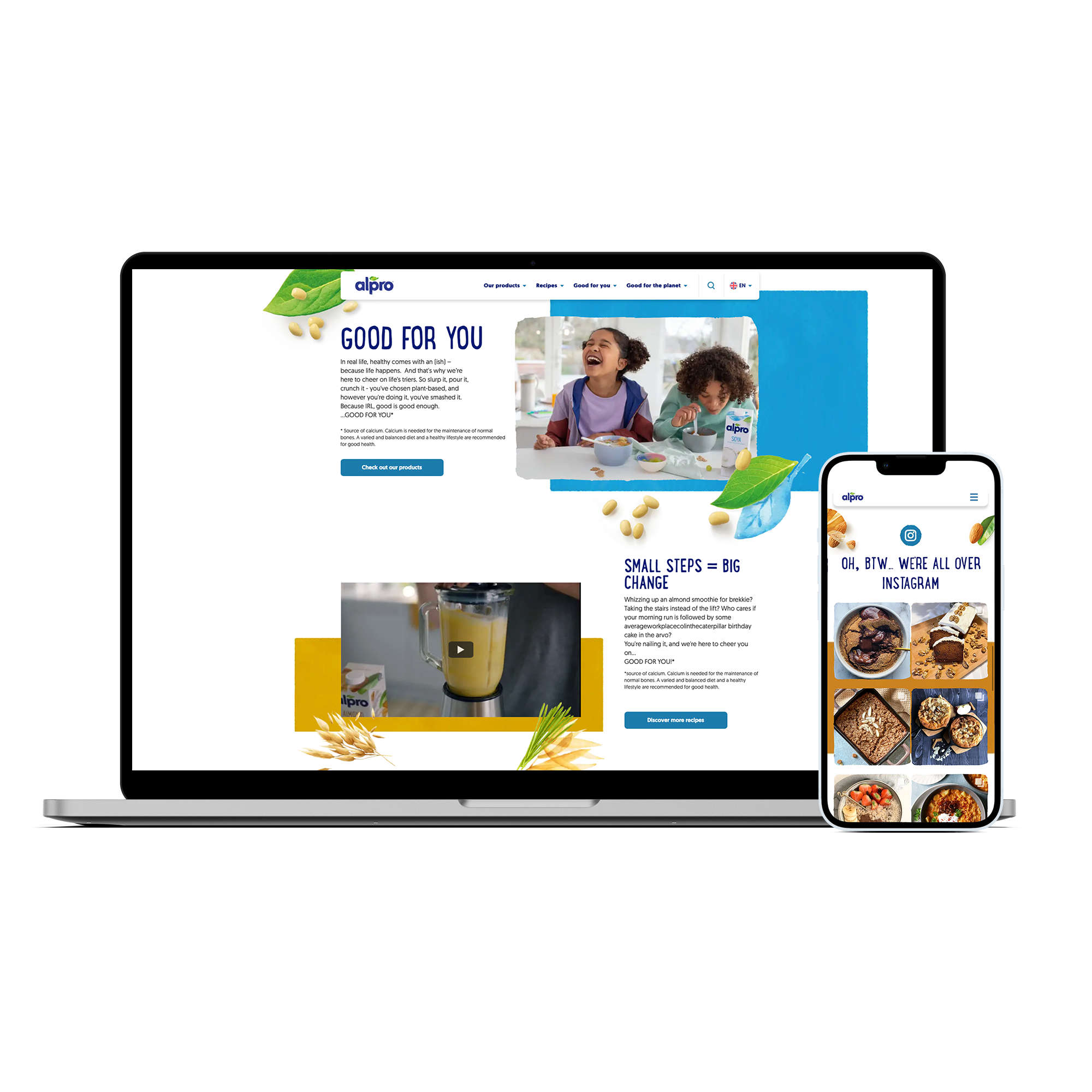 Managing Alpro's website content worldwide
